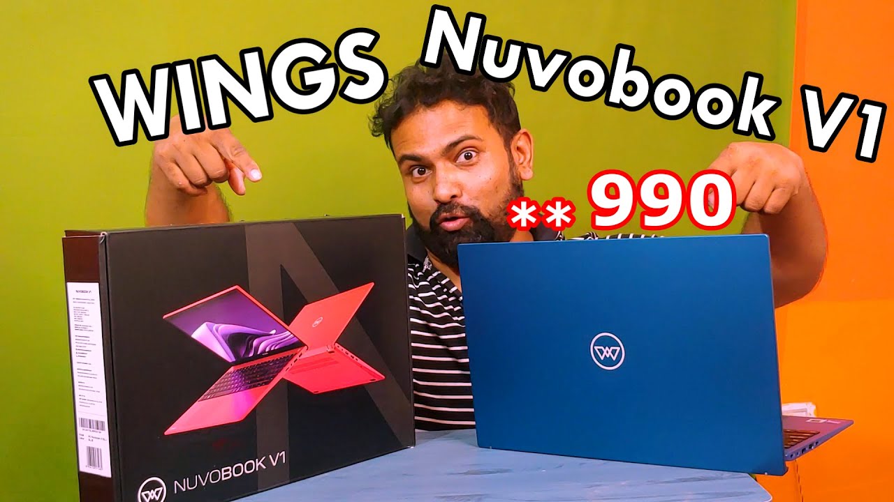 Wings Nuvobook V1 Laptop Unboxing and review - YouTube