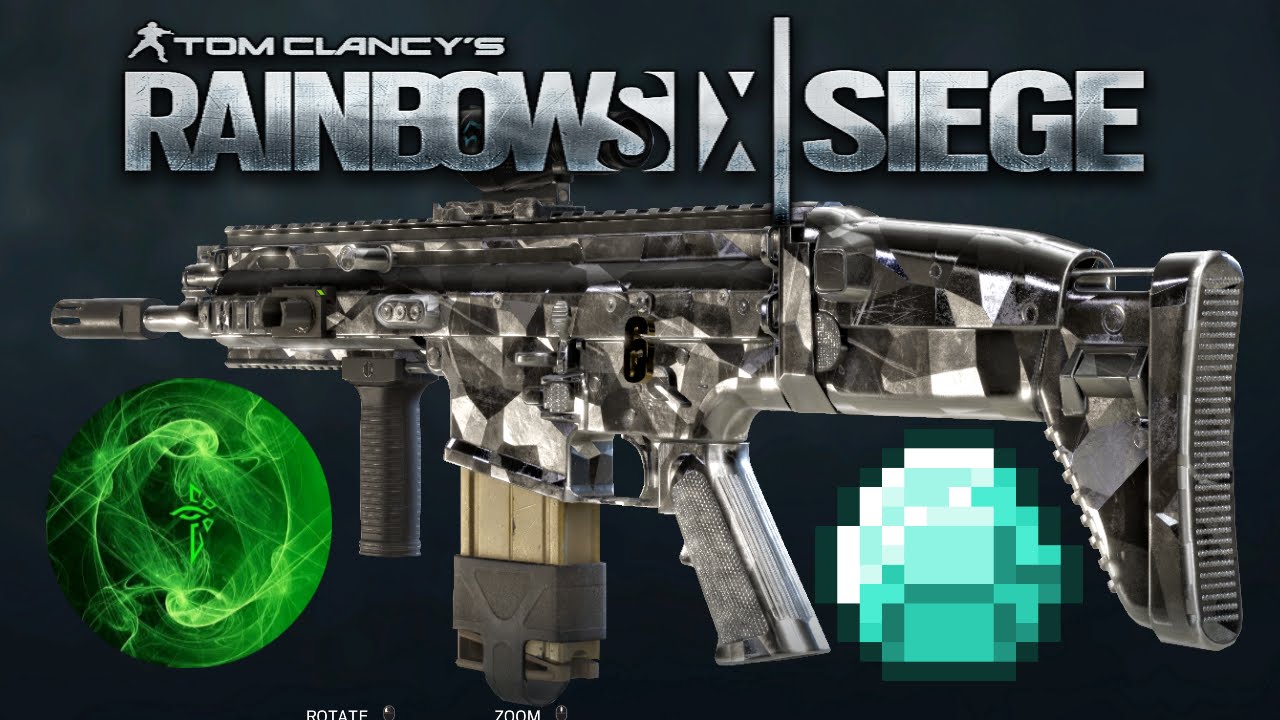 Beautiful NEW Diamond Weapon Skin Ultra HD Review | Rainbow Six Siege ...