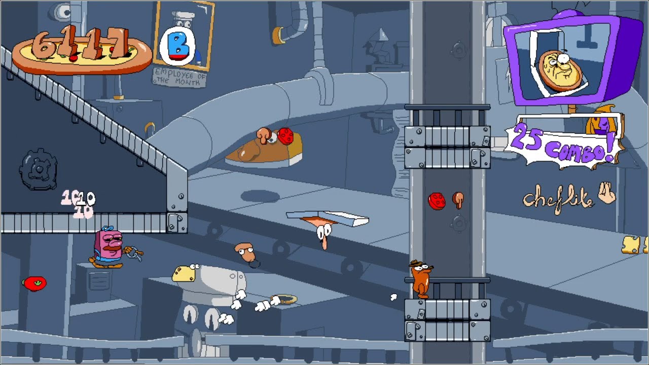 Pizza Tower: Part 18: Peppibot Factory (All Toppins, Secrets & Treasure ...