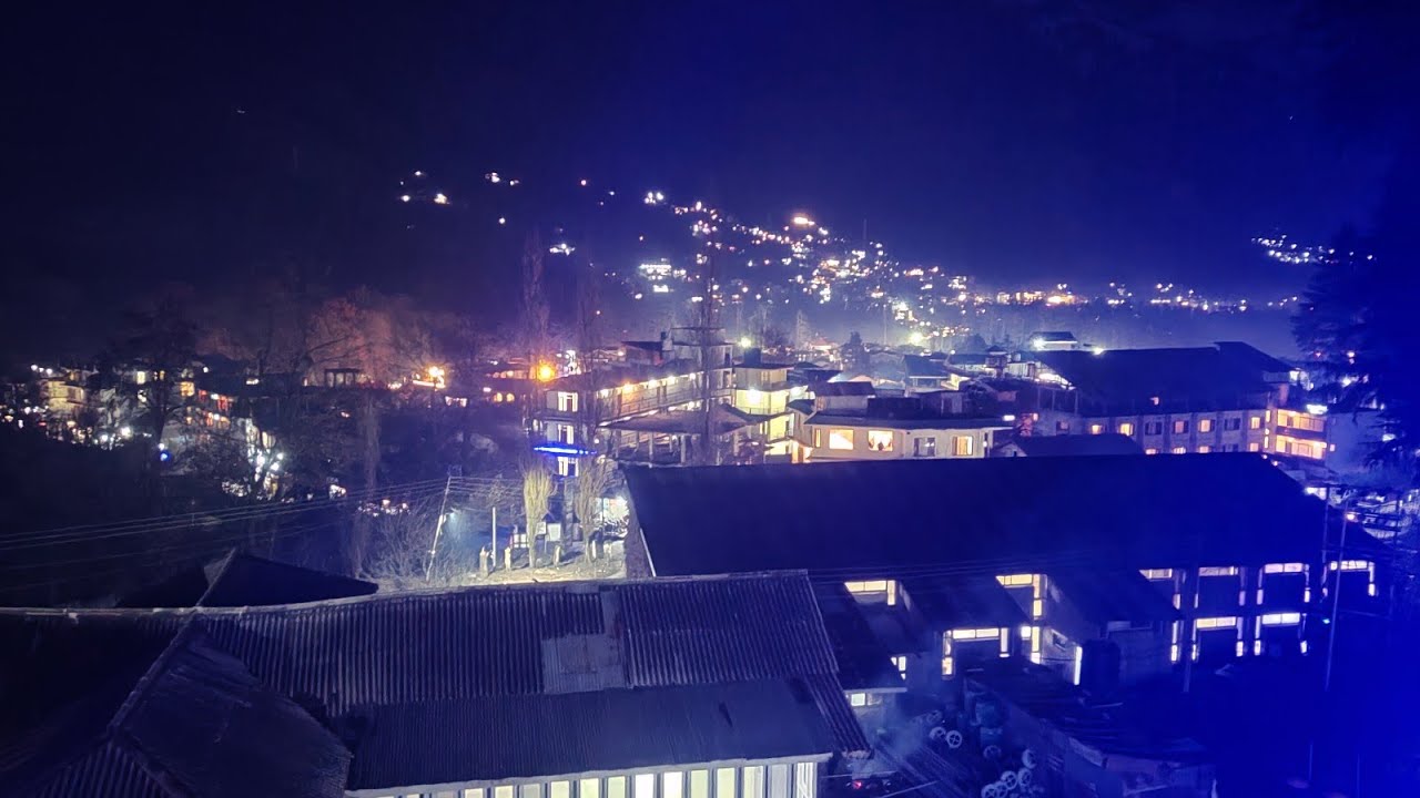 Manali in night 🌃. New year party - YouTube