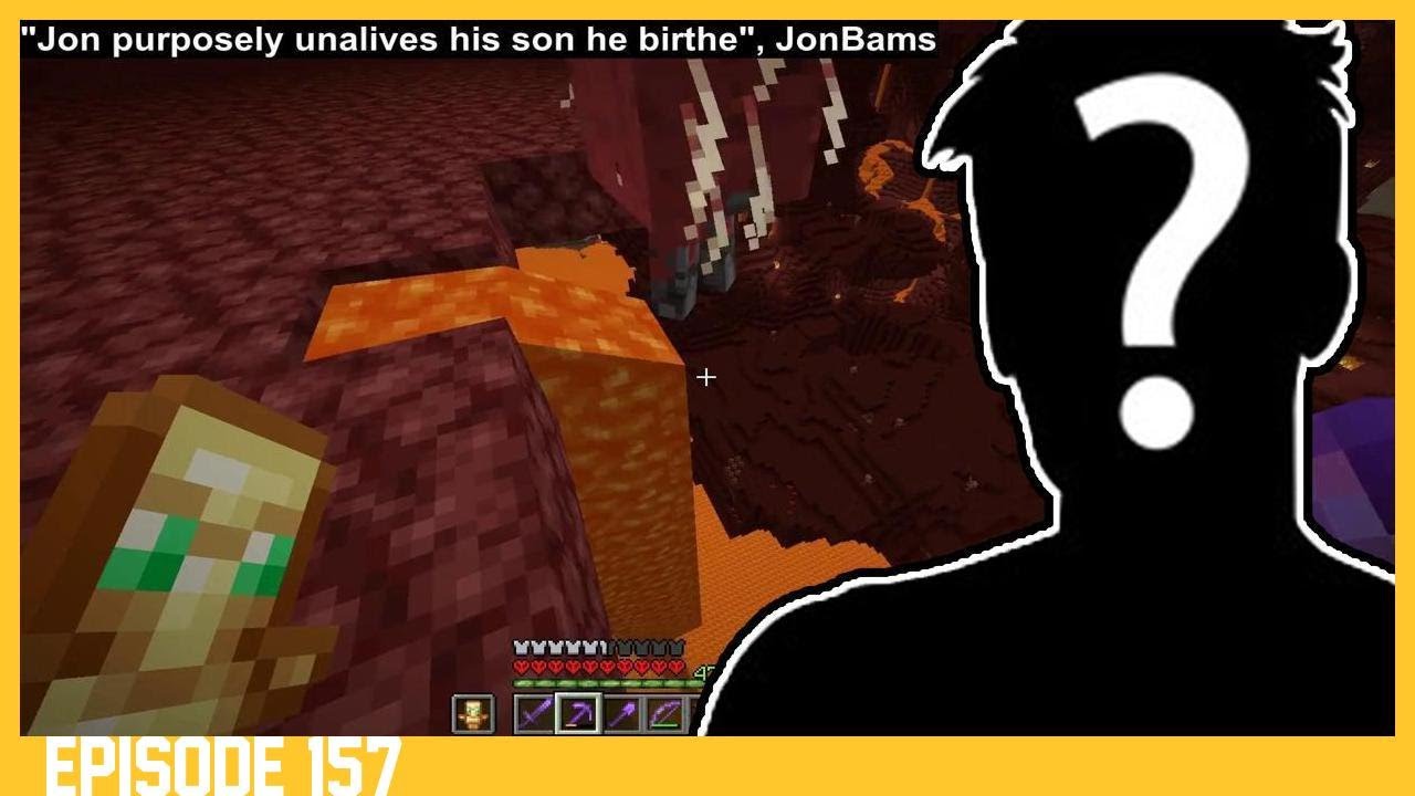 JonBams: "Jon purposely unalives his son he birthed yes| Minecraft ...