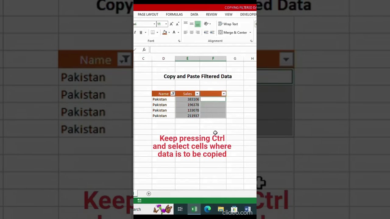 youtubeshorts Pasting Data In Filtered Cells YouTube youtubeshorts Pasting Data In Filtered Cells YouTube
