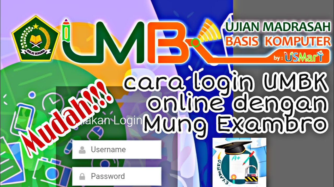 Cara login UMBK online menggunakan Mung Exambro - YouTube