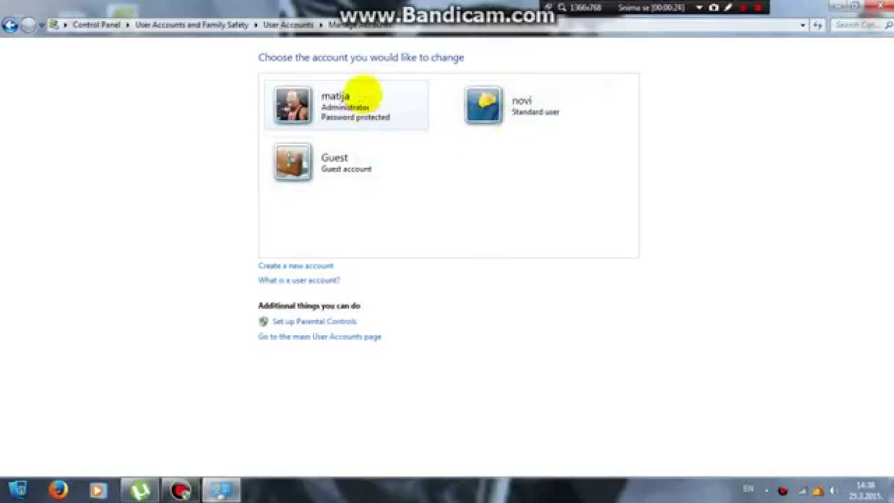 kako postaviti sifru na kompjuteru - YouTube