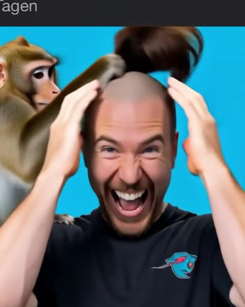 Monkey leaked Mr beast bald#mrbeast #baldi #leak #hairstyle - YouTube