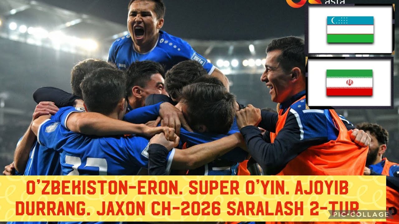 O'zbekiston-Eron Super O'yin. G'alabag teng durrang. JaxonCH-2026 ...