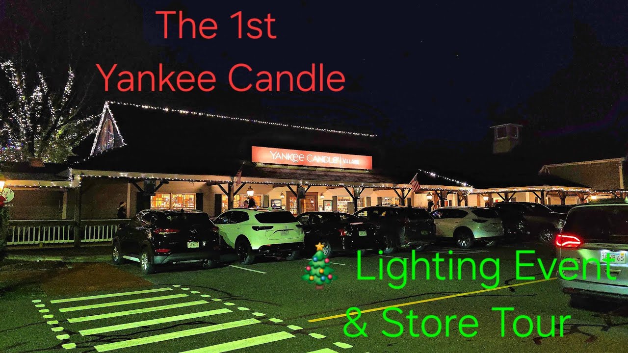 Worlds 1st Yankee Candle | Tour & Tree Lighting Event - YouTube