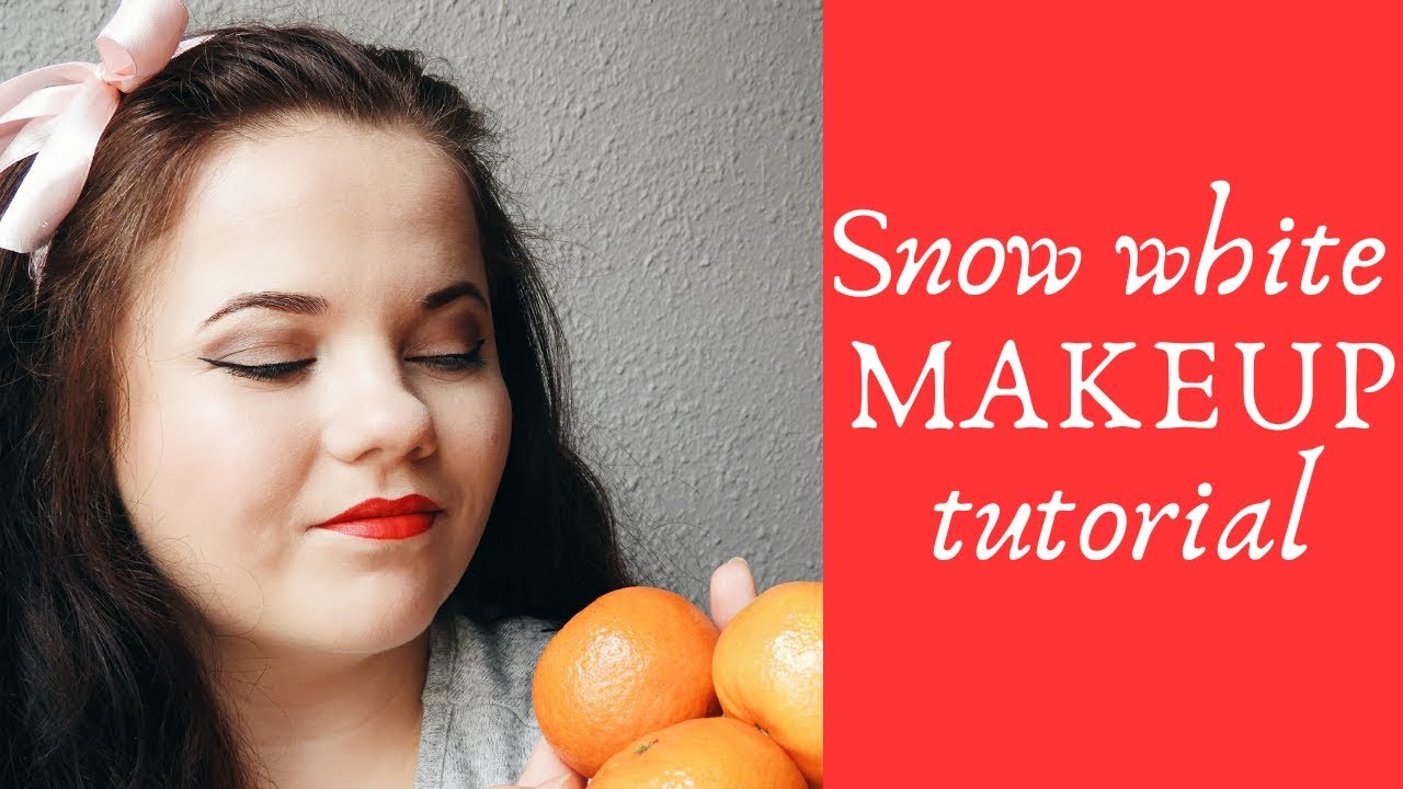 SNOW WHITE MAKEUP TUTORIAL FOR BEGINNERS. HALLOWEEN AND CHRISTMAS ...