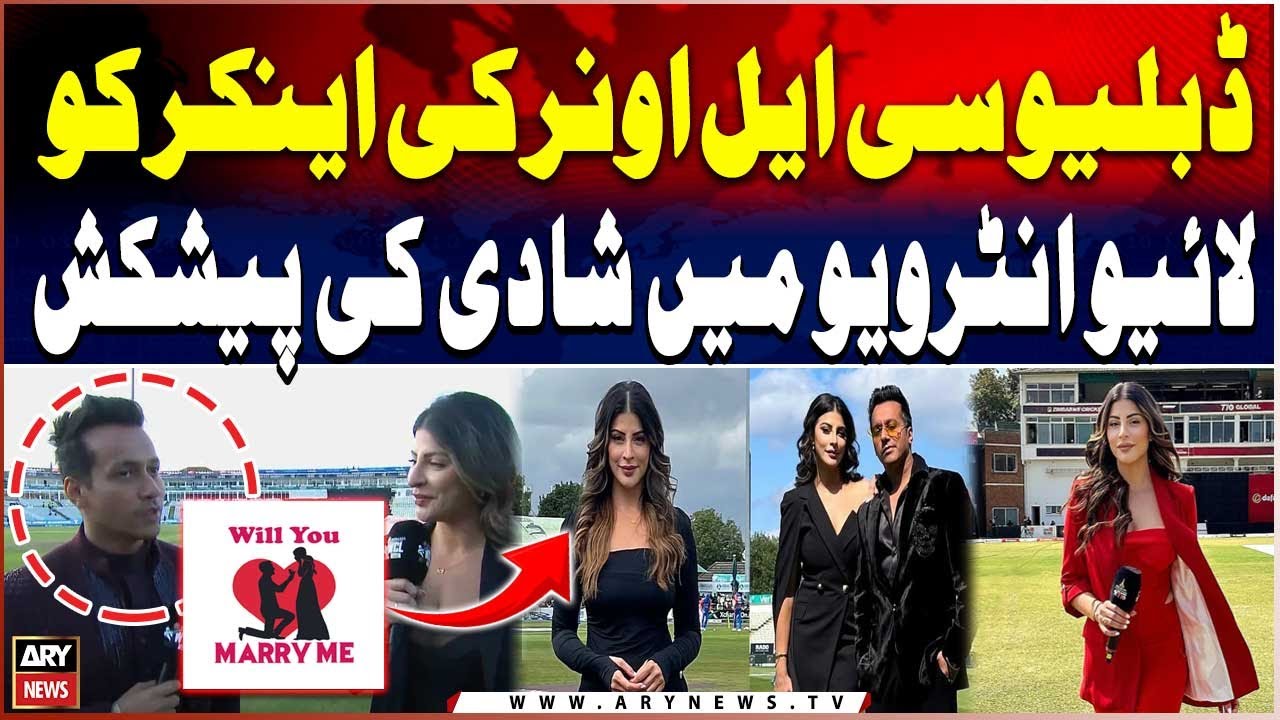 WCL Owner Proposes to Anchor Live On-Air | Unexpected Proposal Goes ...