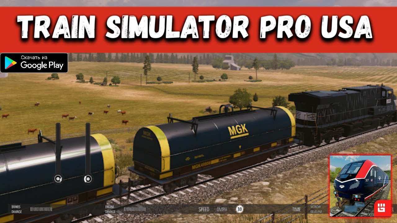 НОВЫЙ СИМУЛЯТОР ПОЕЗДА НА АНДРОИД ОБЗОР TRAIN SIMULATOR PRO USA ANDROID ...