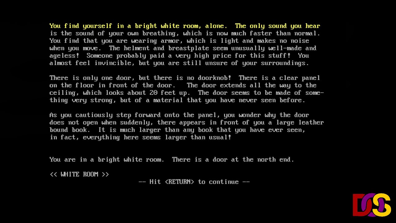 Christian Text Adventure #1 (1986) Dos Games - YouTube