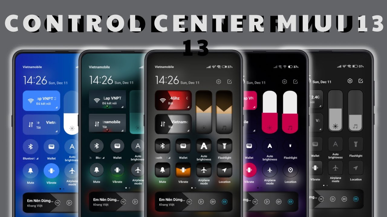 Tùy Biến Control Center MIUI 13 | Top 5 Theme Control Center MIUI 13 ...