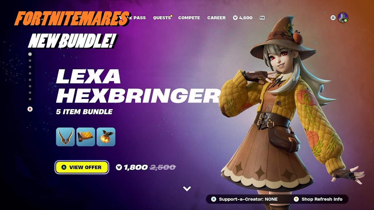 FORTNITE LEXA HEXBRINGER BUNDLE! [FORTNITEMARES] - YouTube