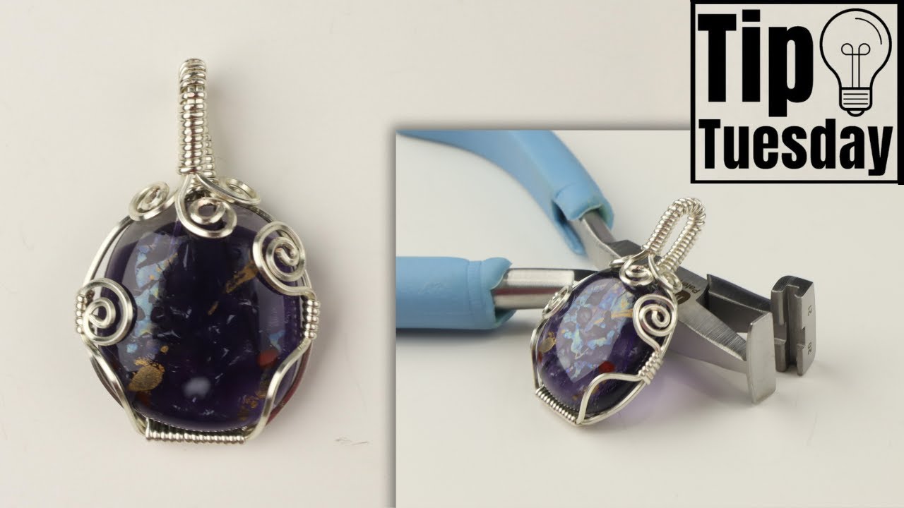 Square Wire Wrapped Glass Cabochon Tutorial @Beadalon Banding Pliers ...