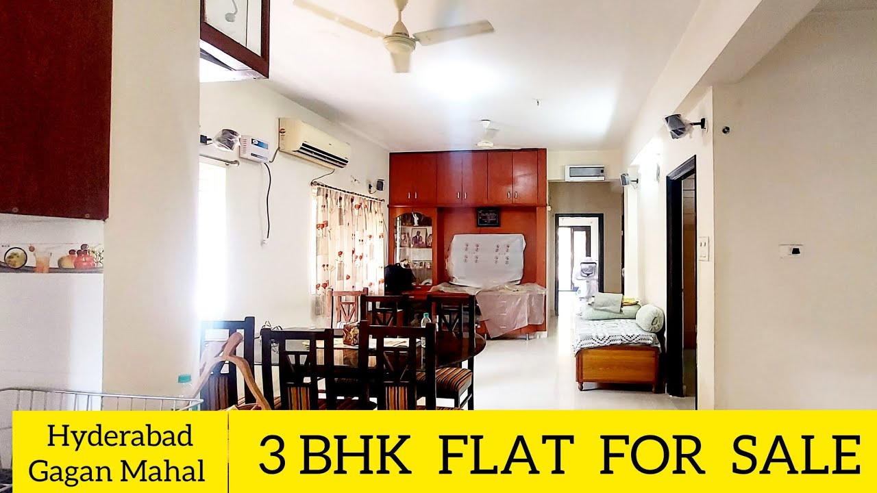 Hyderabad Domalguda Gagan Mahal Colony 3BHK FLAT FOR SALE - YouTube