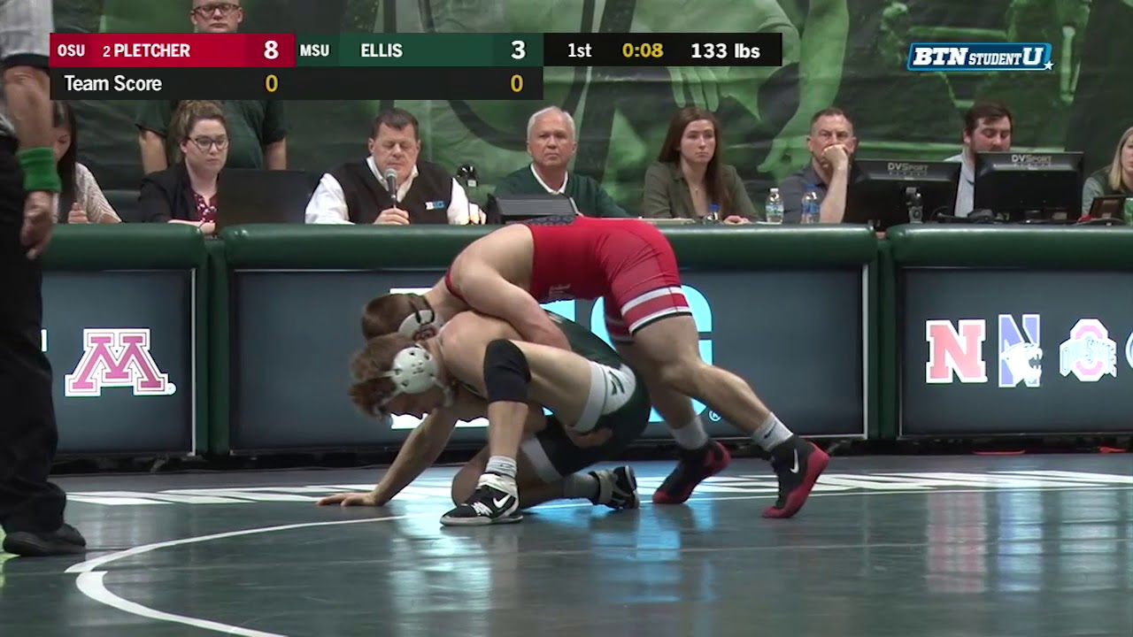 Big Ten Wrestling: 133 LBs - Ohio State's Luke Pletcher vs. Michigan ...