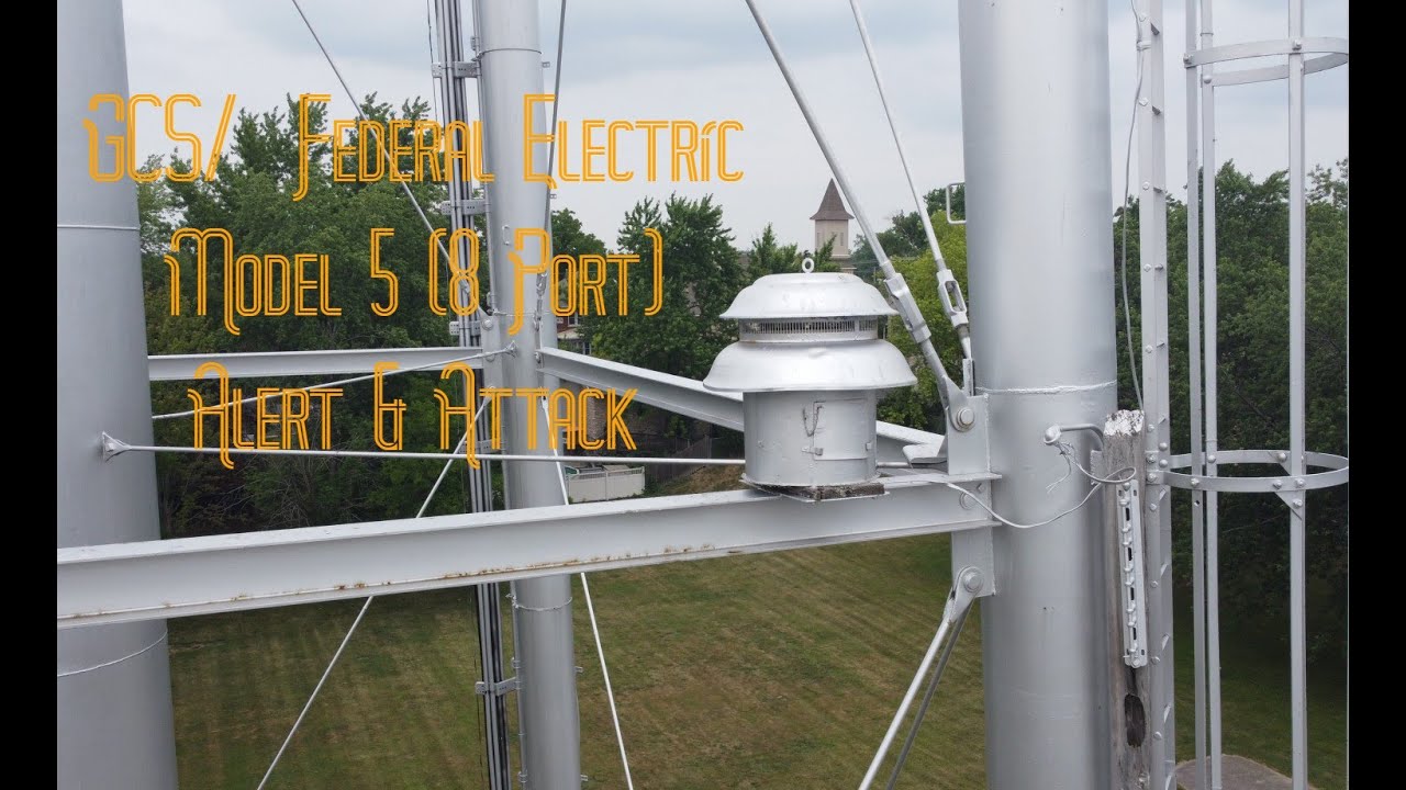 Union Grove, WI GCS/Federal Electric Model 5 (8 Port) Siren Test, Alert ...