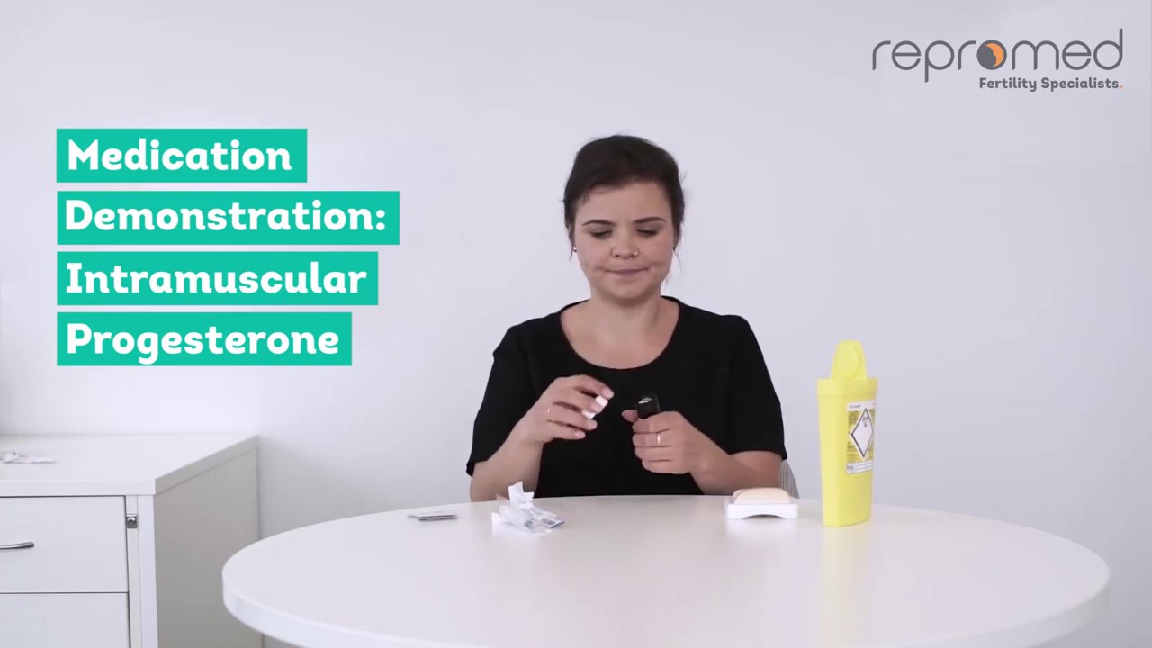 Intramuscular Progesterone: Medication Demonstration - YouTube