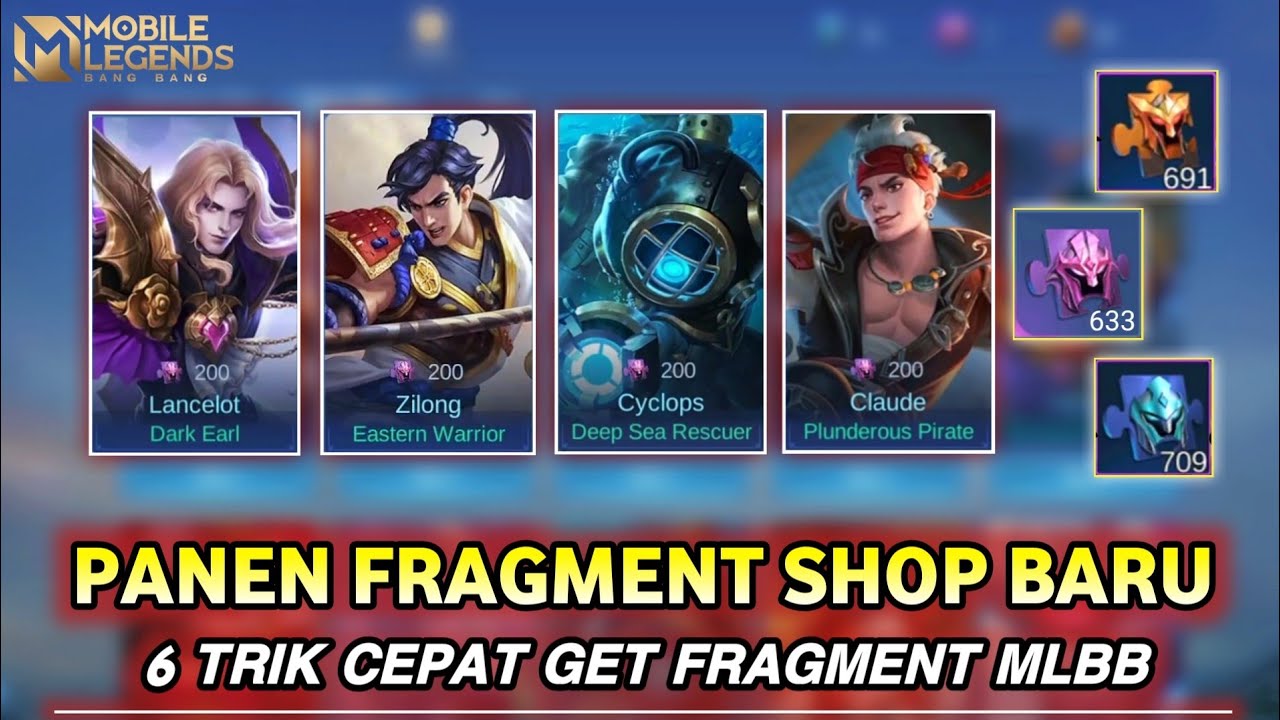 6 Cara Cepat Mendapatkan Fragment di Mobile Legend | Rare Skin Fragment ...