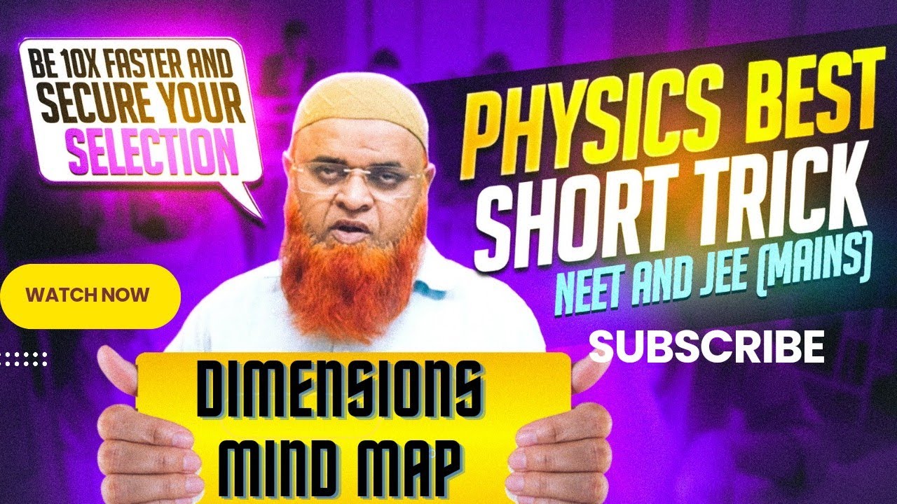 Dimensions mind mapping techniques | NEET and JEE mains| Physics - YouTube