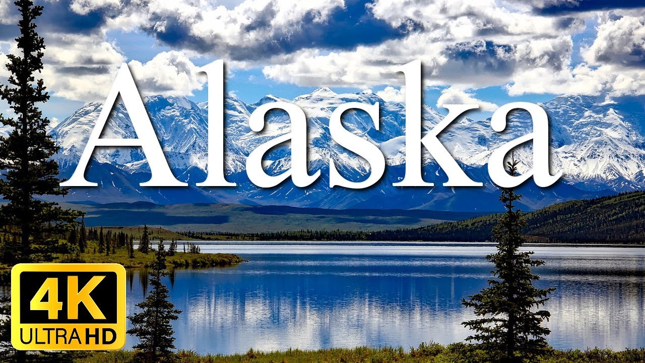 FLYING OVER ALASKA 4K UHD, Relaxing Music Along With Beautiful Nature ...