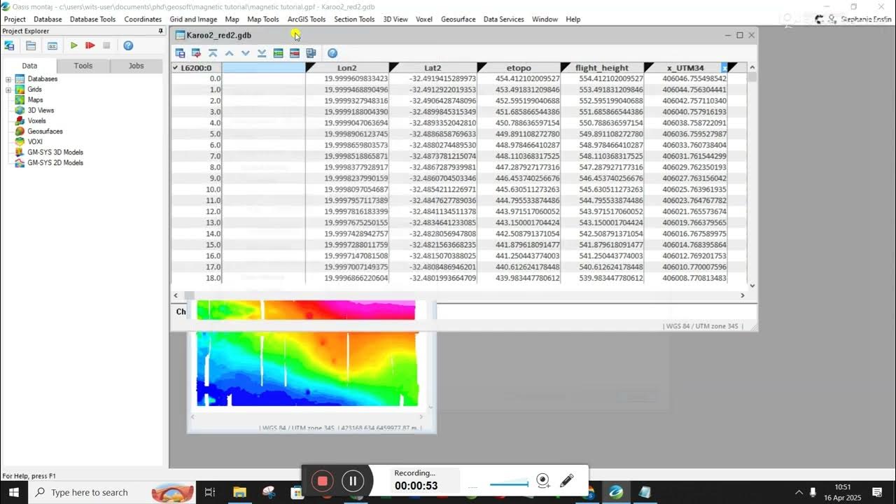 Geosoft - Magnetic Tutorial - 3Creating grid - YouTube