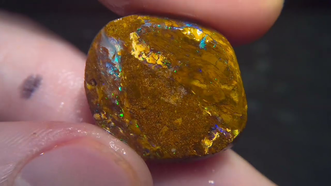 320cts opalized wood, pipe boulder opal rough parcel, 13 pieces - YouTube