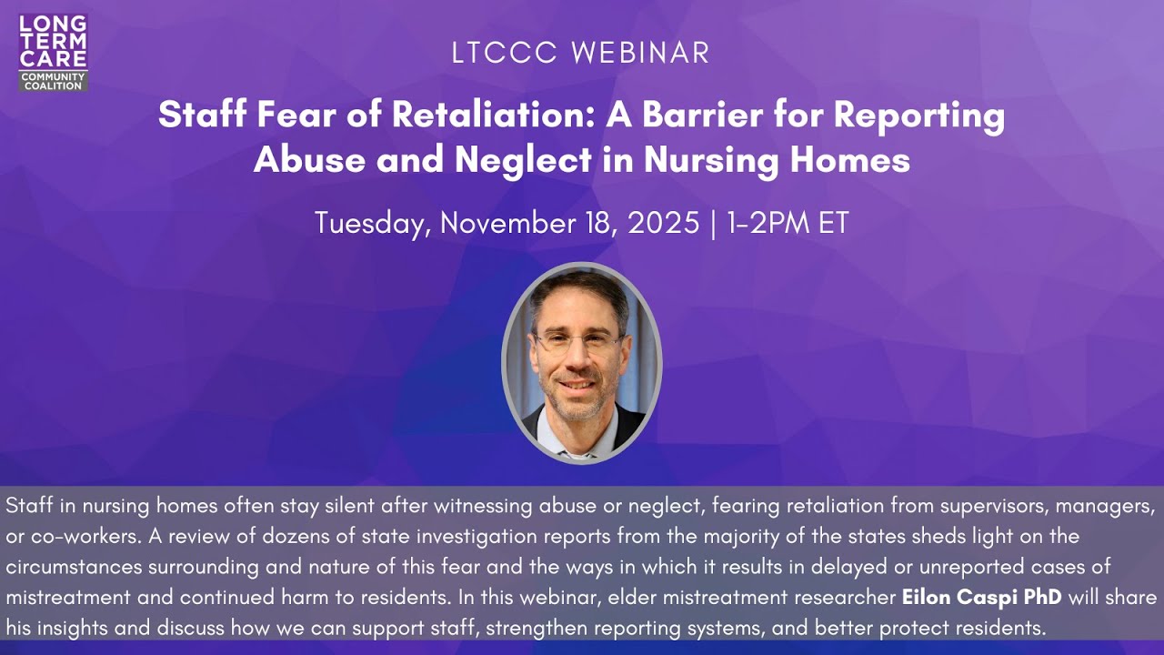 Webinar: Staff Fear of Retaliation: A Barrier for Reporting Abuse and ...