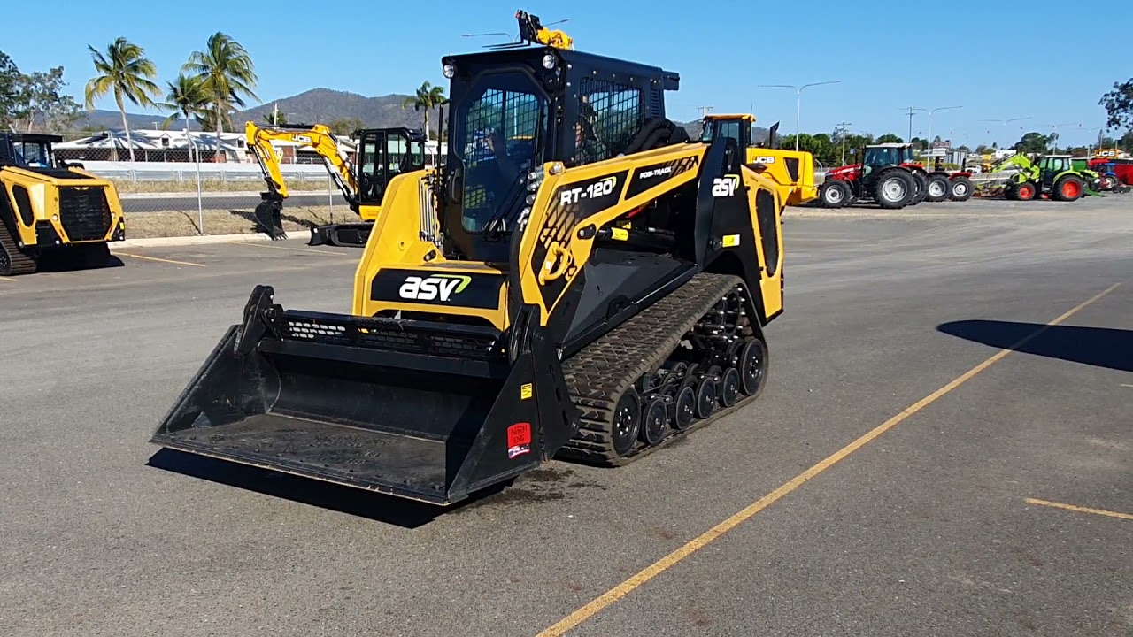 ASV RT120 Posi-track Skid Steer - Walk-around & Start-up! - YouTube