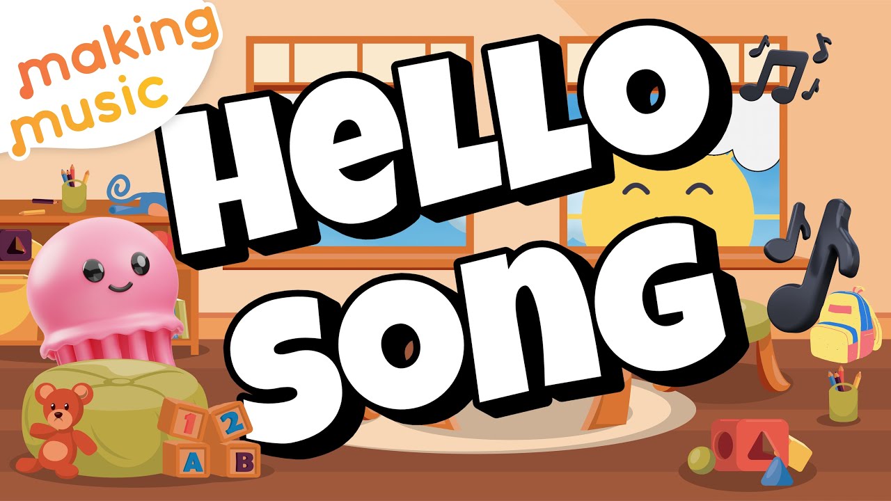 👋 Hello Song | 🎵 Sing Your Name! | 🏫 Preschool & Kindergarten Classroom ...
