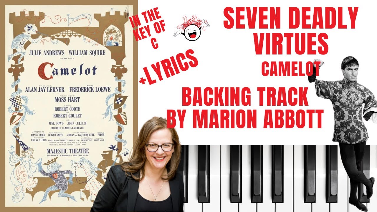 Seven Deadly Virtues (Camelot) - Backing Track & Lyrics 🎹 *C* - YouTube
