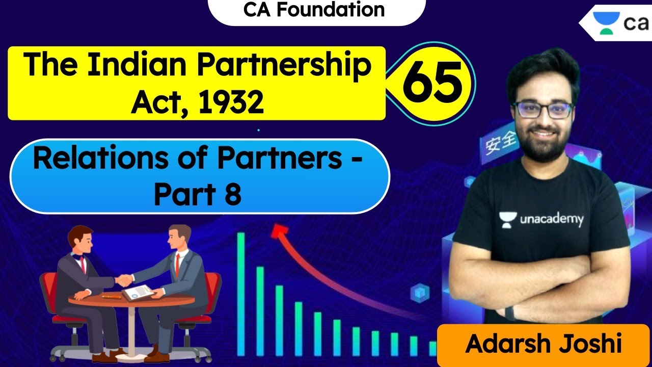 L65: The Indian Partnership Act, 1932 | Relations of Partners - Part 8 ...