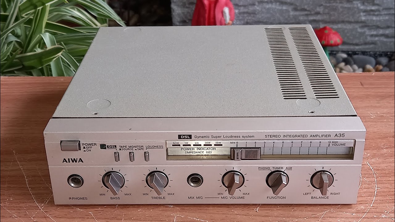 แกะดูภายในพร้อมแนวทางการตรวจซ่่อม ของแอมป์วินเทจขนาดเล็กAIWA A-35 - YouTube