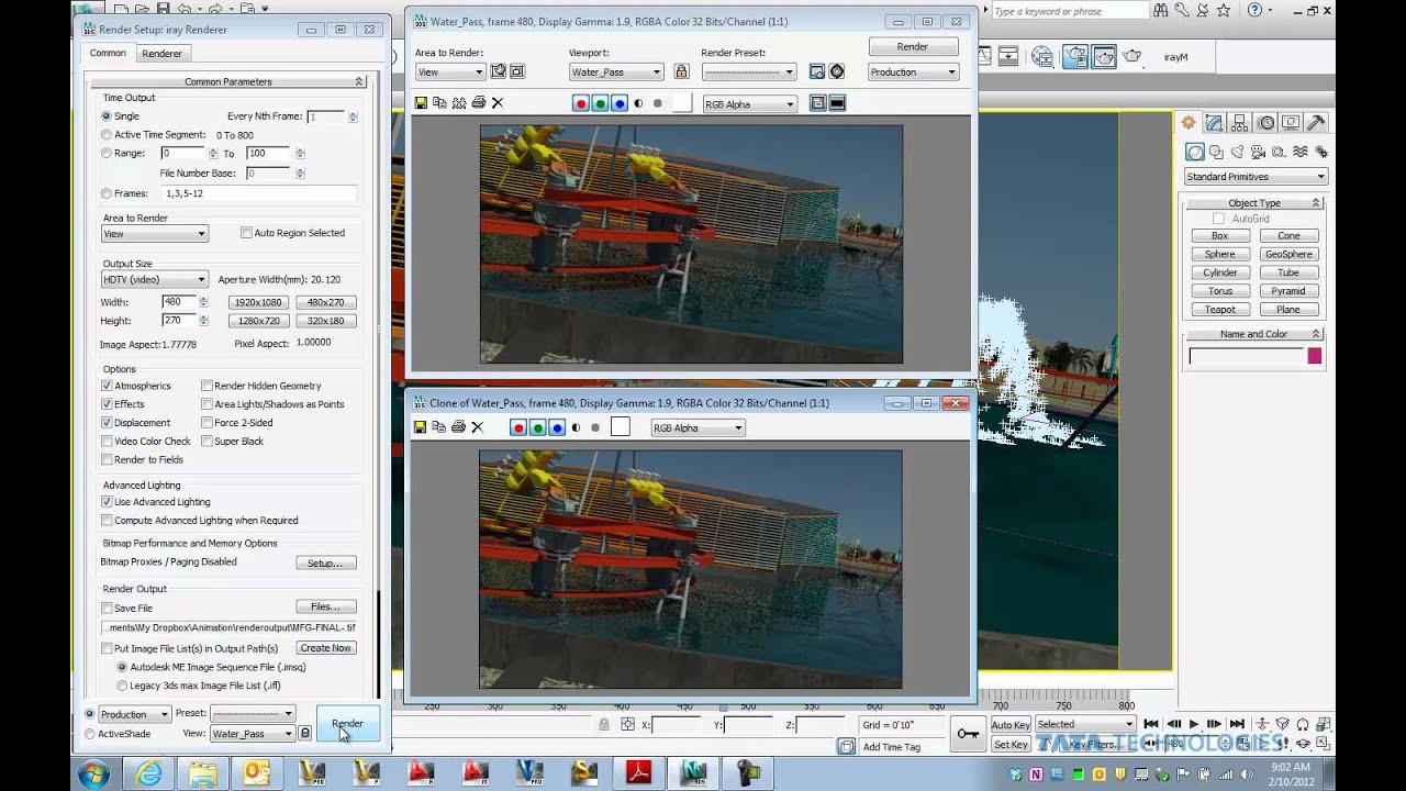 3DS Max - Mental Ray vs iray - YouTube
