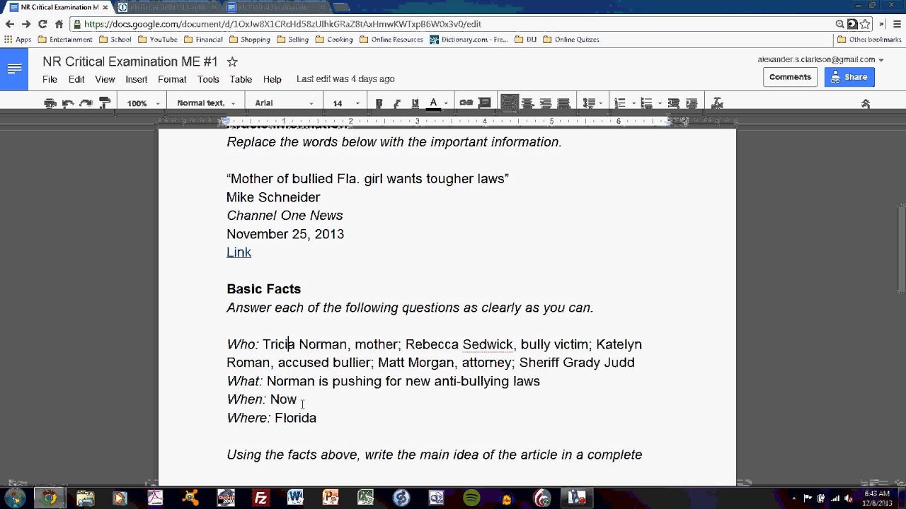 Critical Examination Tutorial - YouTube