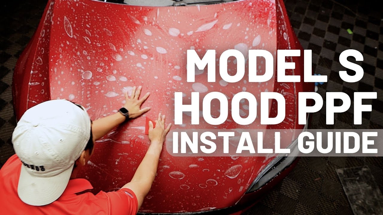 Install PPF On A Tesla Model S Hood With DIY Kit - YouTube