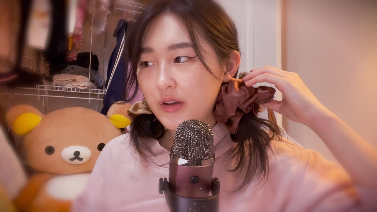 ASMR 🧸 layered inaudible whisper (reading to you, sticky clicky) - YouTube