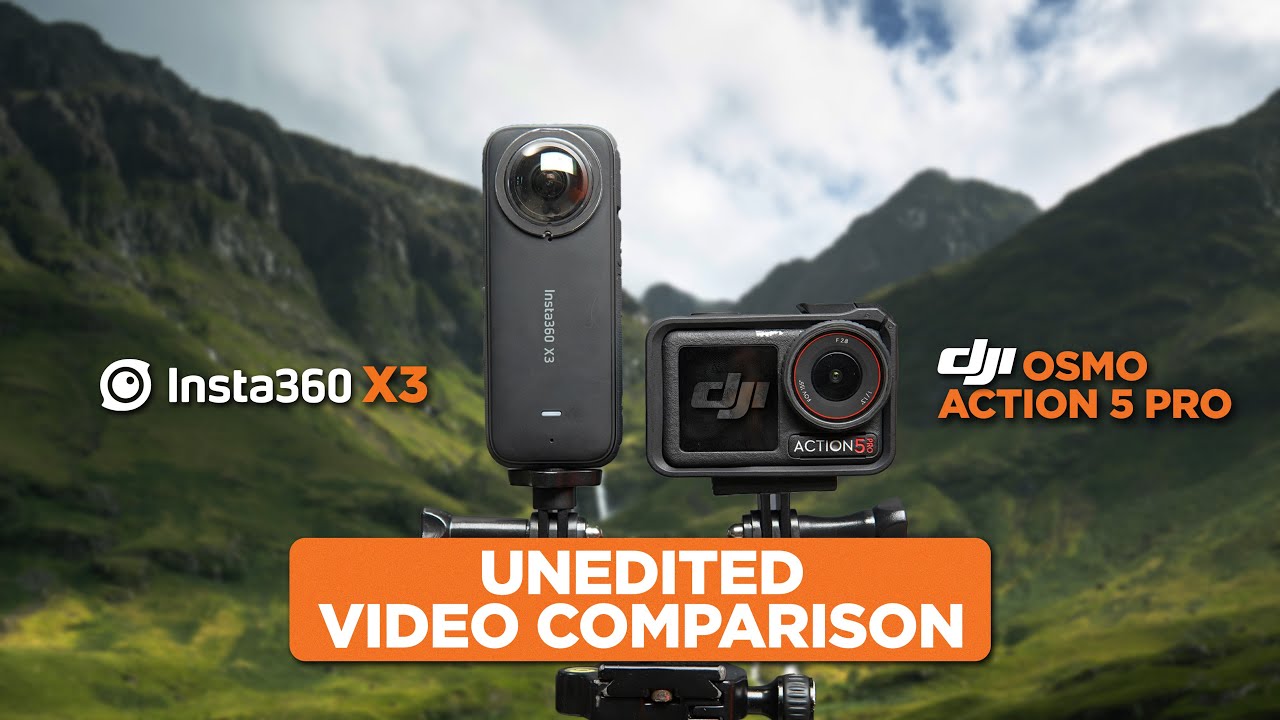 PERBANDINGAN HASIL VIDEO MENTAH ACTION CAMERA DJI OSMO ACTION 5 PRO & 360 CAMERA (INSTA360 ONE ...