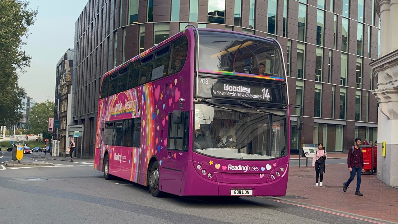 Reading Buses ADL Enviro400 1208 (GO11LDN) On Route 14 To Woodley - YouTube