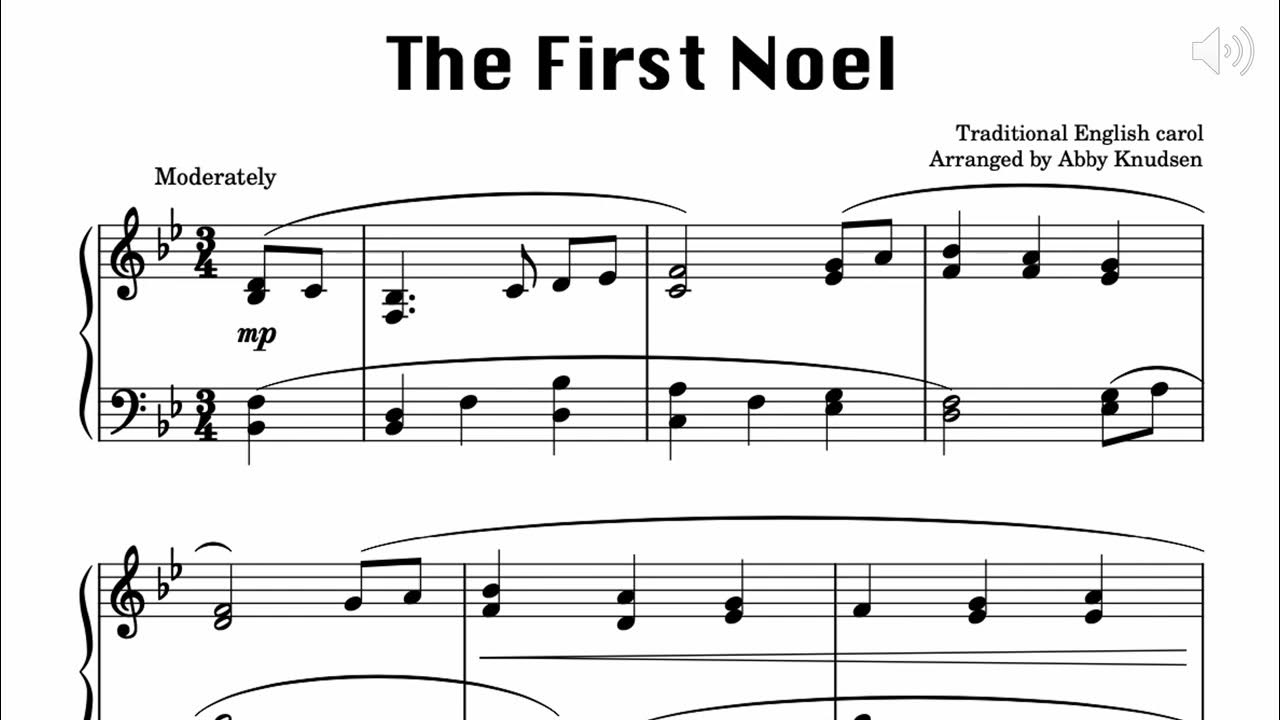 The First Noel | Intermediate Piano Christmas Sheet Music - YouTube