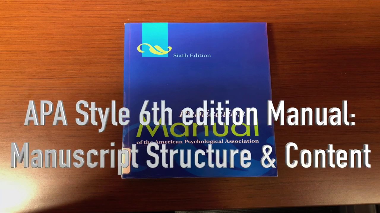 APA Style 6th Edition Sample Paper YouTube apa-style-6th-edition-sample-paper-youtube
