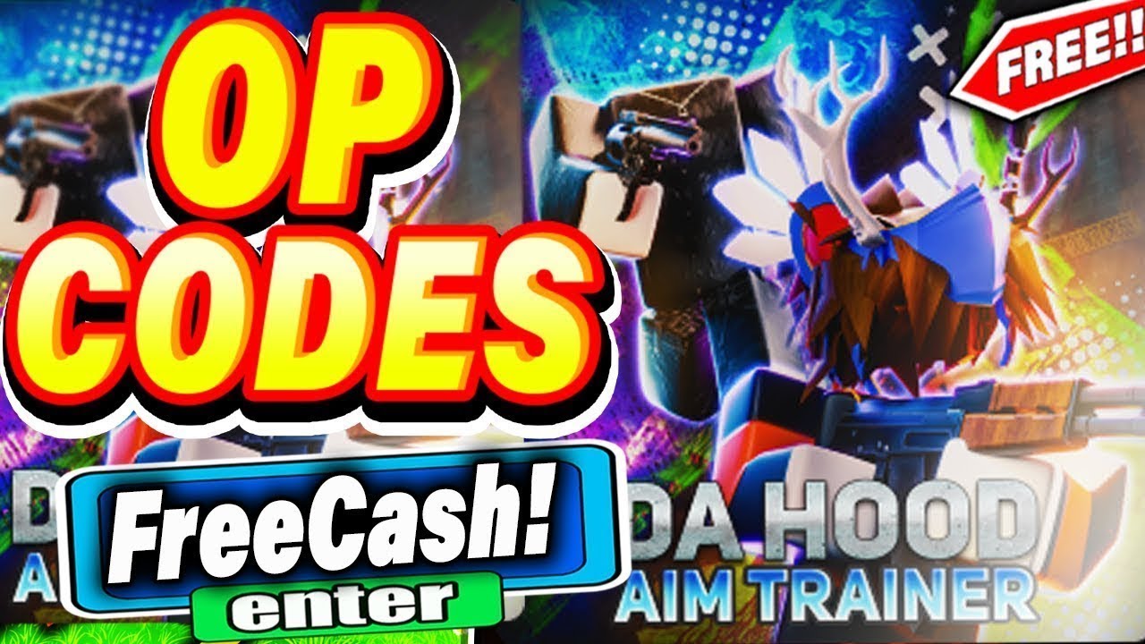 ALL NEW *SECRET CODES* IN ROBLOX DA HOOD AIM TRAINER (new codes in roblox Da Hood Aim Trainer ...