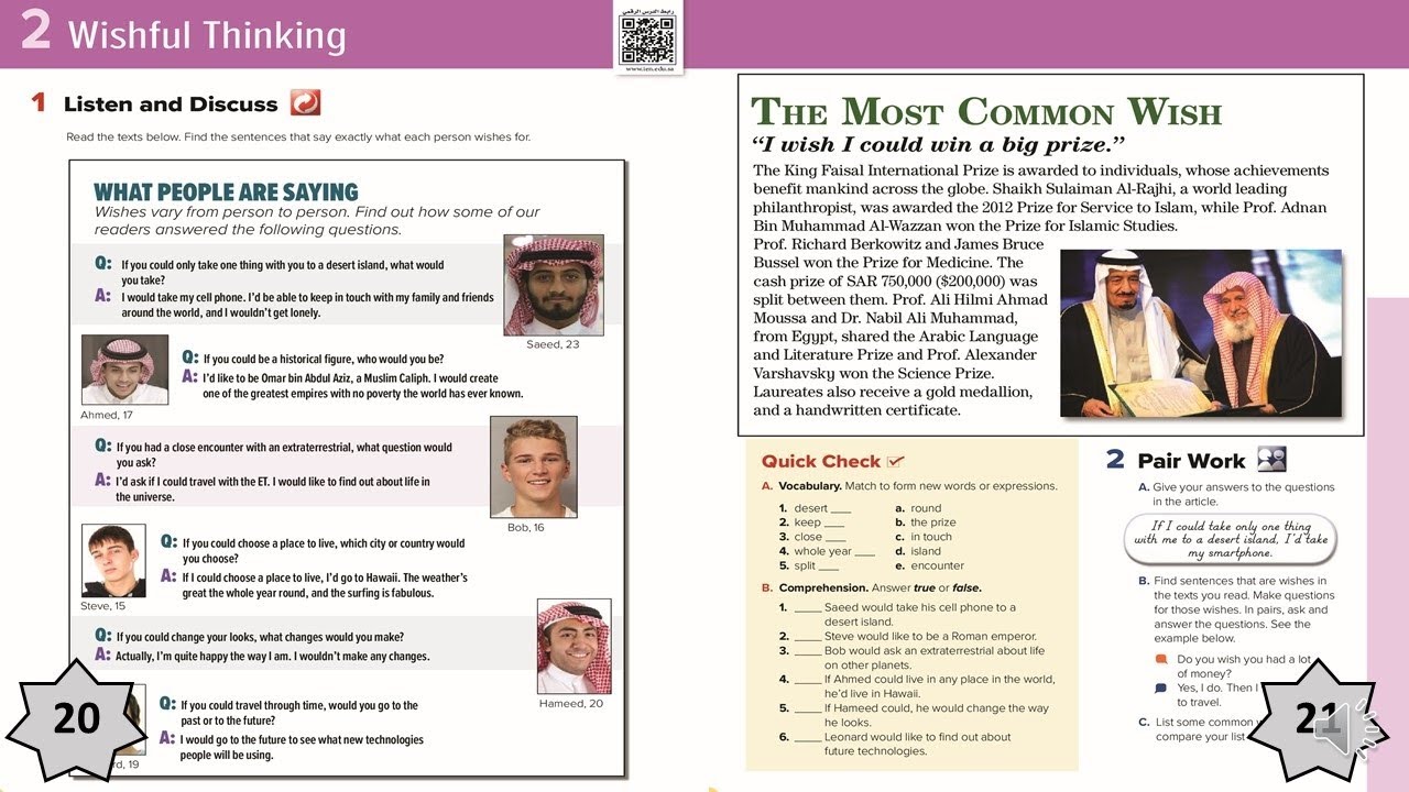 Mega Goal 2 - Unit 2 - Lesson 1 - Listen and Discuss Pages 20 - 21 ...