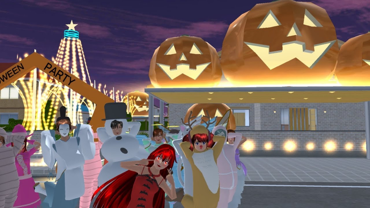 HALLOWEEN PARTY - SAKURA SCHOOL SIMULATOR - YouTube