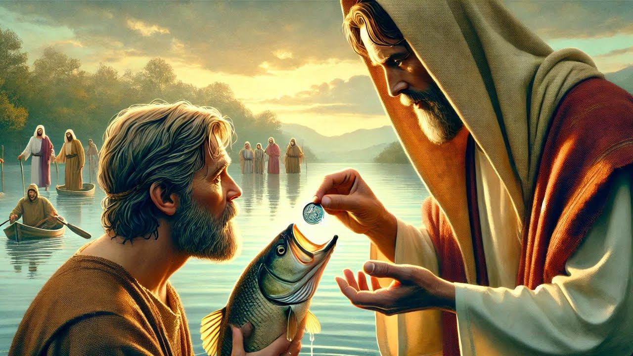 🐟 El milagro de la moneda en la boca del pez Jesús provee lo imposible ...