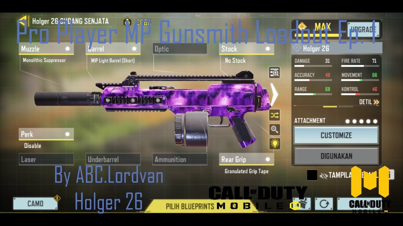 Gunsmith MP Pro Player Loadout Episode 1. Holger 26 By ABC.Lordvan ...