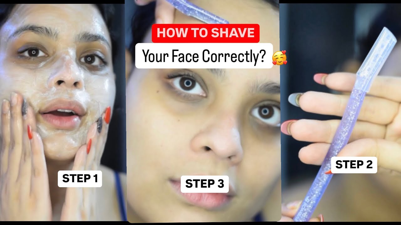 How to shave your facial hair at home| IN THREE STEPS| omg - YouTube