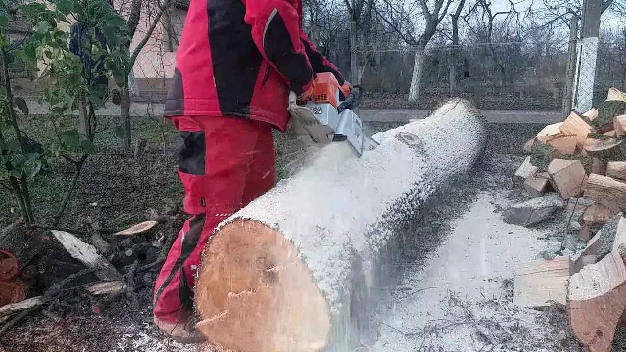 Stihl ms 880 - 8,7 hp - YouTube