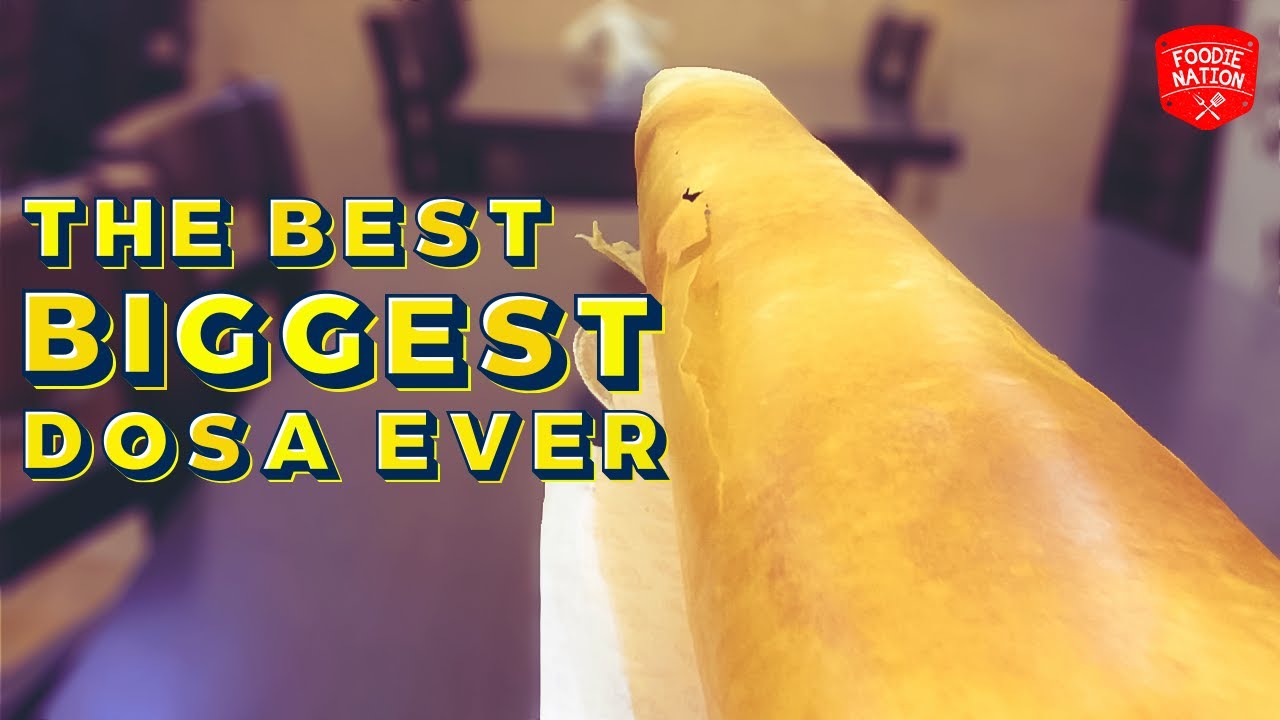 OMG! The Best BIGGEST DOSA Ever! | 8 Feet Dosa | Fujairah | UAE ...