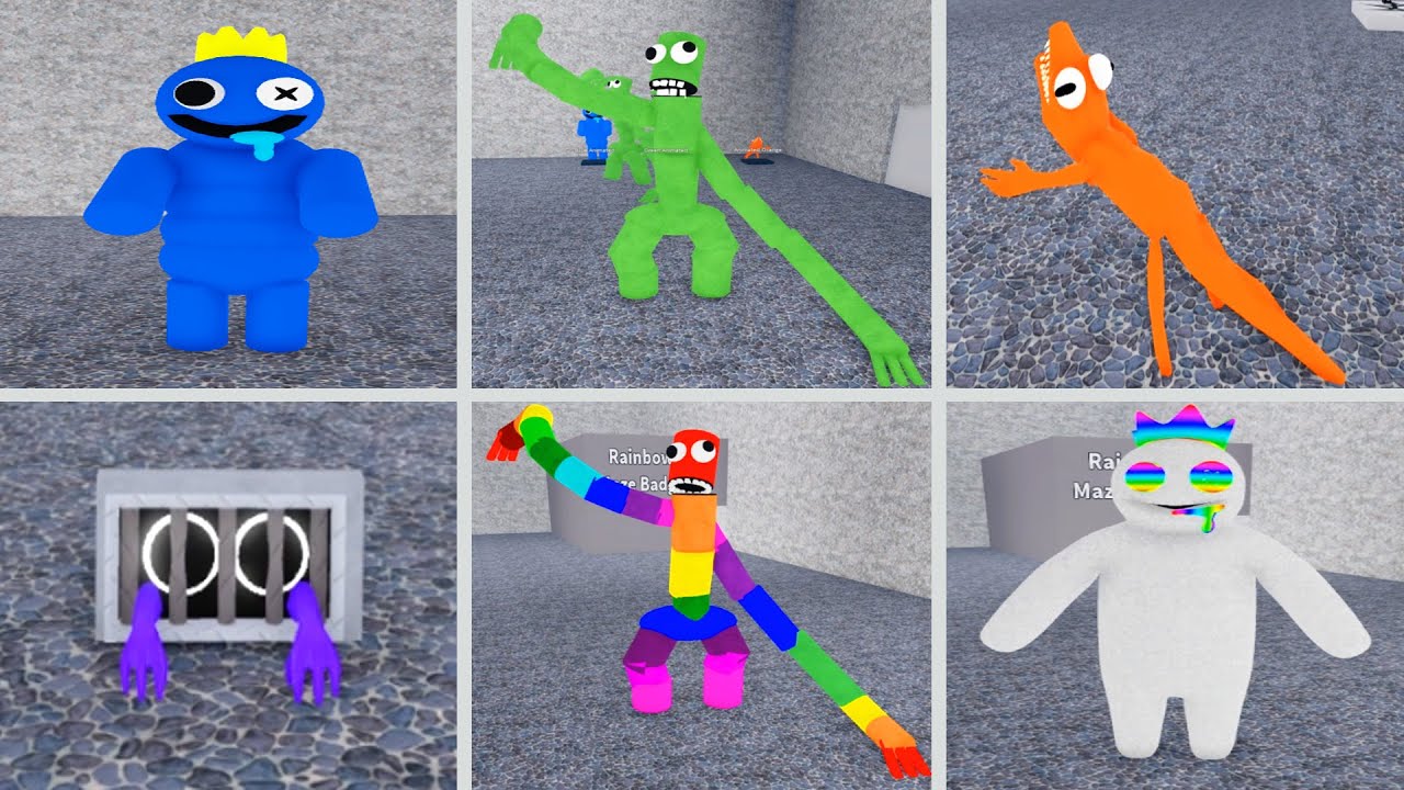 Rainbow Friends morph game - All Characters (Blue,Green,Orange,Purple ...